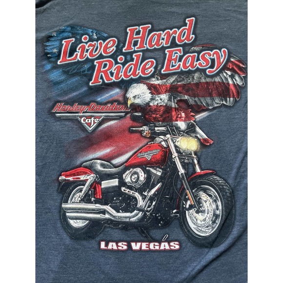 Harley-Davidson | Shirts | Harley Davidson Cafe Las Vegas Live Hard ...